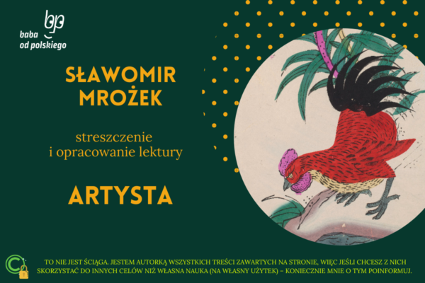 Sławomir Mrożek — Artysta —opracowanie i streszczenie - Baba od polskiego