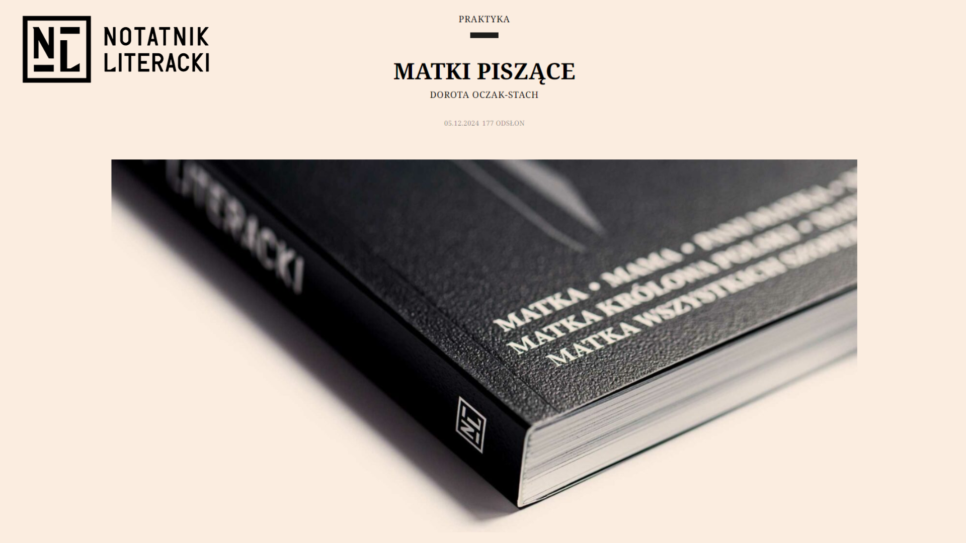 Notatnik Literacki: „Matki piszące" - Baba od polskiego